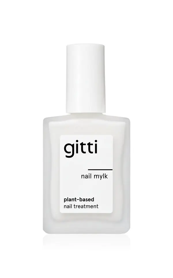 GITTI Nail Mylk Strengthening Treatment Polish - White