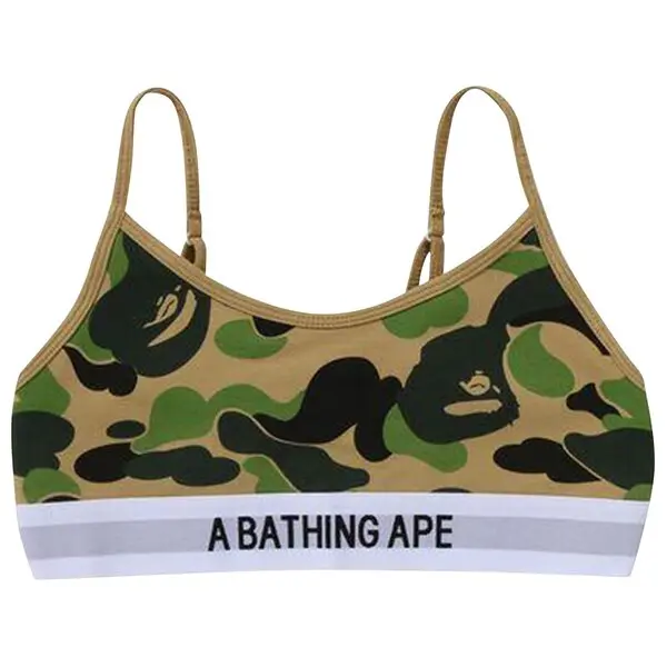 A BATHING APE Abc Camo Sport Bra - Green