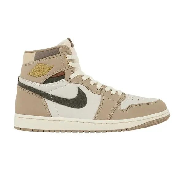 JORDAN Wmns 1 Retro High Og Khaki Sneakers - Cream