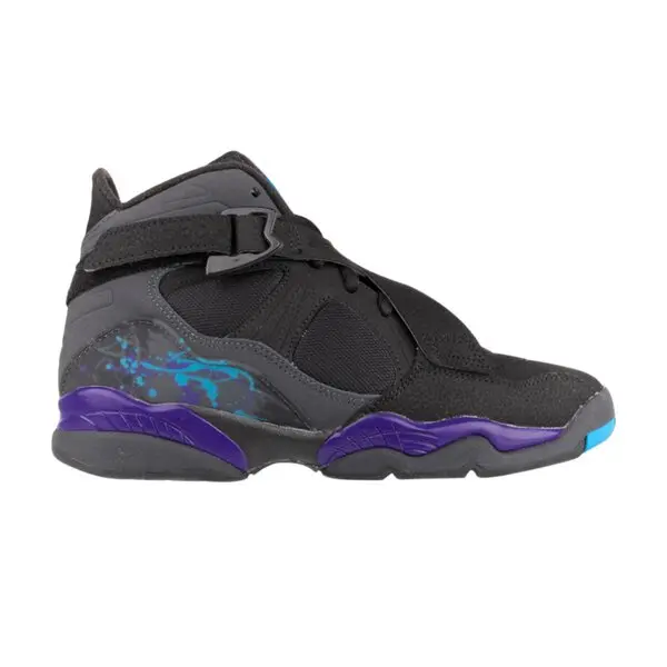 JORDAN 8 Gs Aqua Sneakers - Black