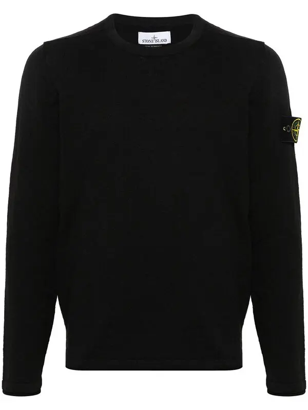 Stone Island Crewneck Sweater - Black