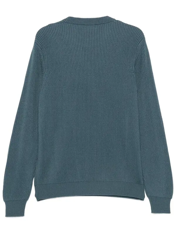ROBERTO COLLINA Crewneck Sweater In Extra Fine Merino Wool - Blue