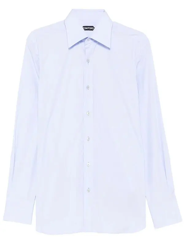 TOM FORD Cotton Classic Shirt - Blue