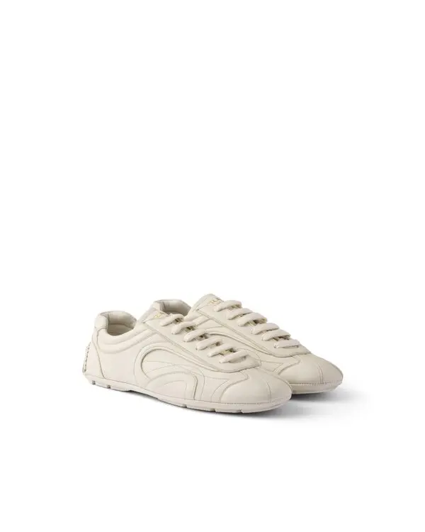 Prada Montecarlo Re-edition 2005 Antiqued Nappa Leather Sneakers - Neutral