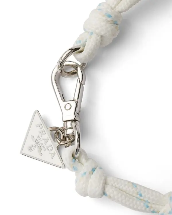 Prada Enameled Metal Cord Bracelet