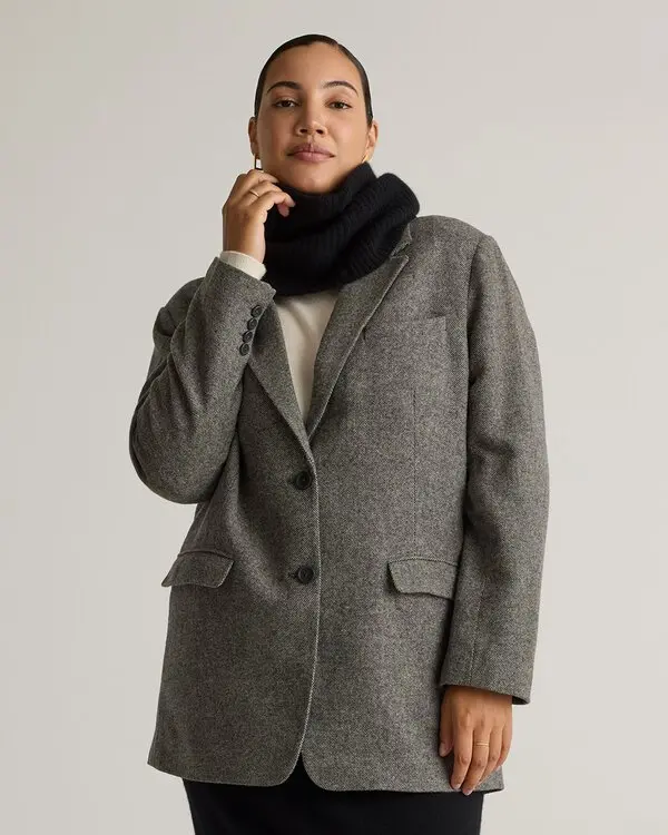 Quince Mongolian Cashmere Snood - Black
