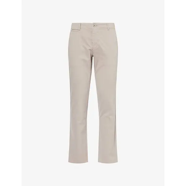 Paige Vincent Straight Stretch-cotton Chino Trousers - Fresh Oyster