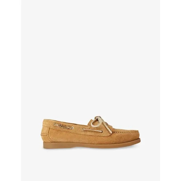 Kurt Geiger Suede Deck Shoes - Tan