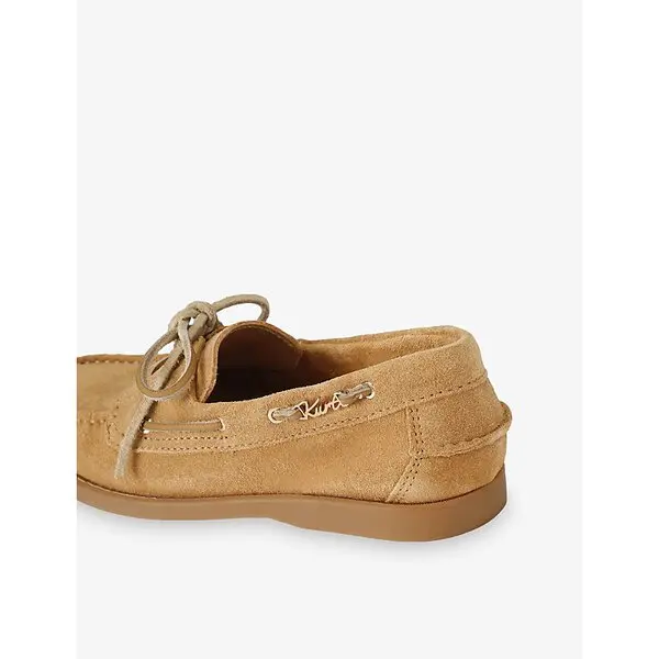 Kurt Geiger Suede Deck Shoes - Tan