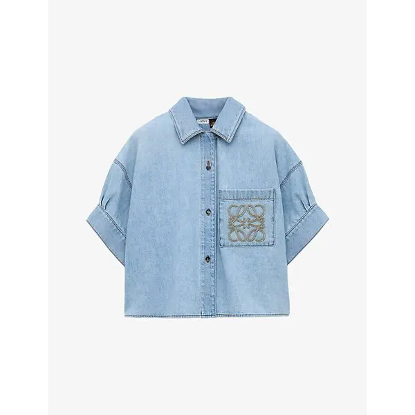 Loewe X Paula's Ibiza Denim Shirt - Washed Blue