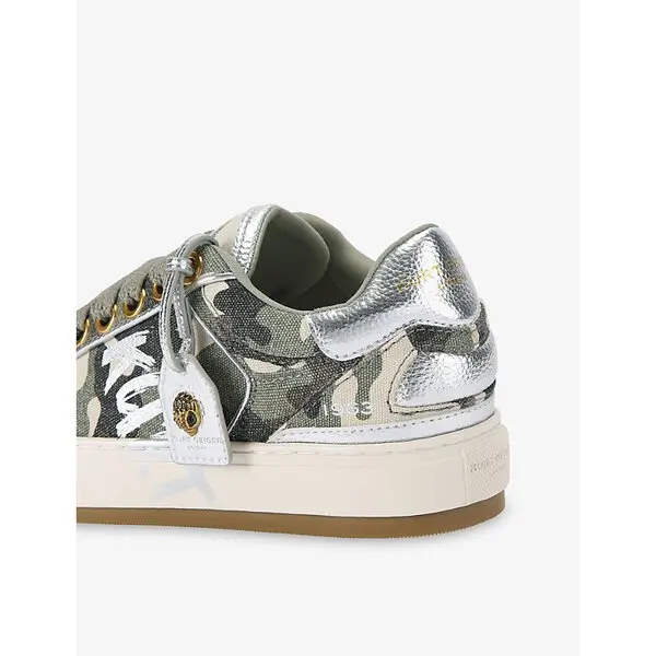 Kurt Geiger Southbank Tag Canvas Trainers