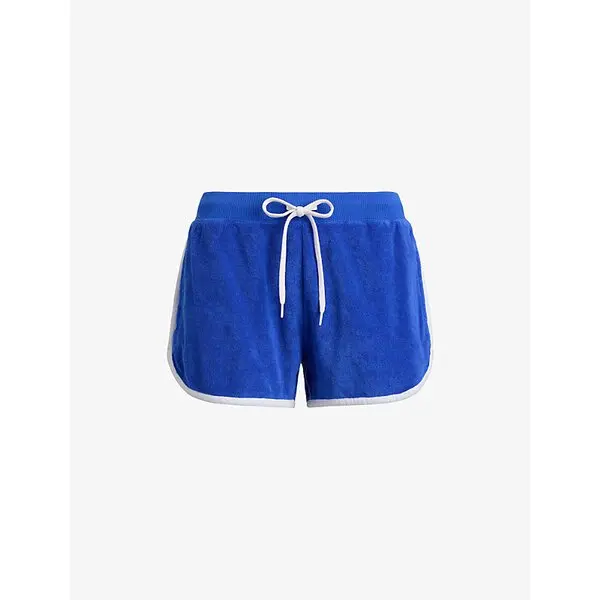 Polo Ralph Lauren Terry Drawstring-waist Cotton-blend Shorts - Gala Blue