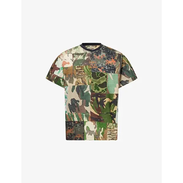 GALLERY DEPT. Mixed Camouflage-print Cotton-jersey T-shirt - Multi