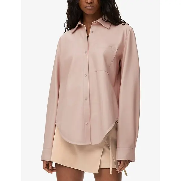 Loewe X Paula's Ibiza Brand-embossed Leather Shirt