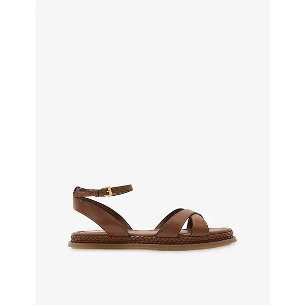 REISS Emma Leather Sandals