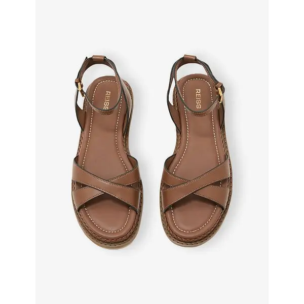 REISS Emma Leather Sandals