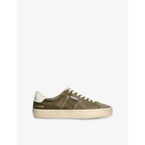 GOLDEN GOOSE Soul Star Suede Trainers - Green Oth