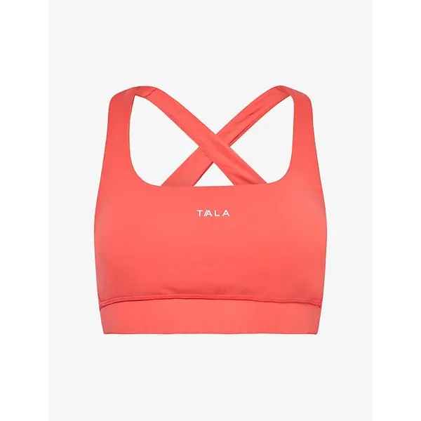 TALA Skinluxe Cross-back Sports Bra - Soft Coral