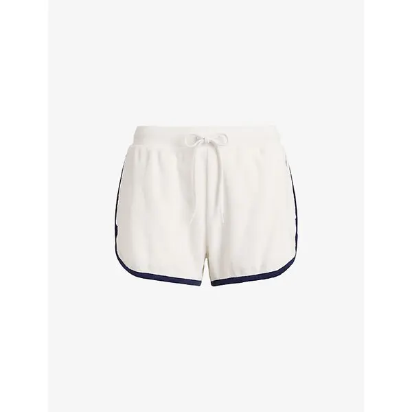 Polo Ralph Lauren Terry Drawstring-waist Cotton-blend Shorts - White