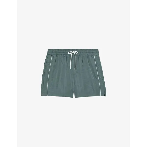 REISS Woven Swim Shorts - Sage Green