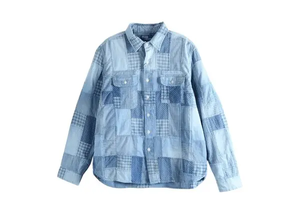 Polo Ralph Lauren Longsleeve Indigo Patchwork Chicago Workshirt