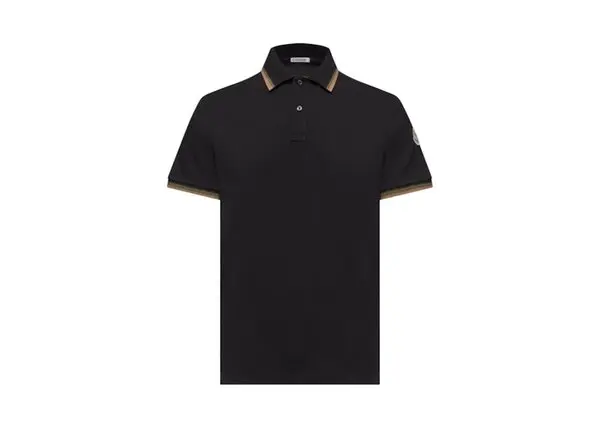 Moncler Trim Detail Short Sleeve Polo Shirt