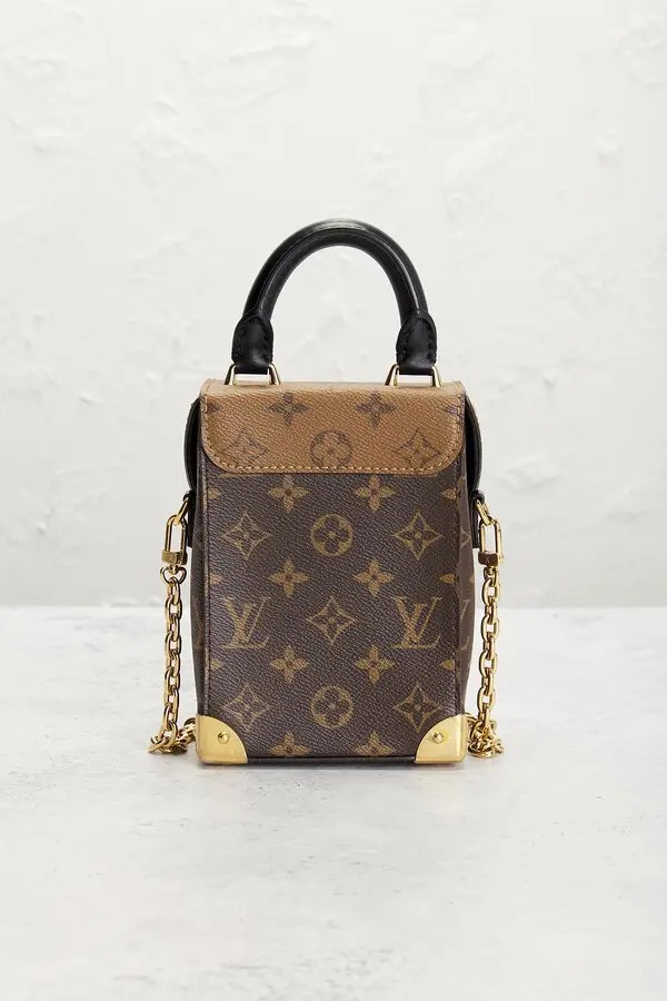 LOUIS VUITTON Monogram Reverse Camera Box Handbag