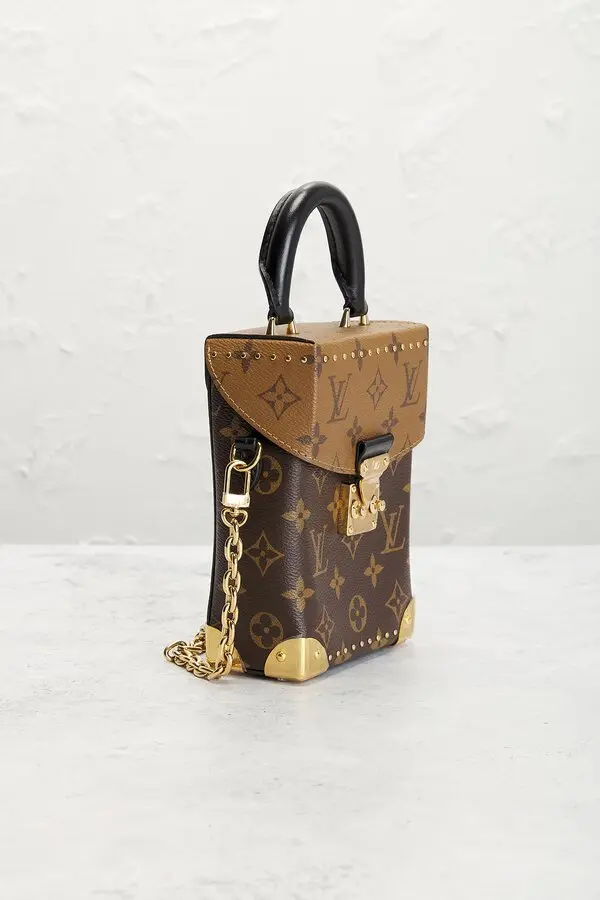 LOUIS VUITTON Monogram Reverse Camera Box Handbag