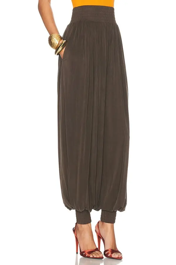 Balmain Draped Jersey Cupro Pant