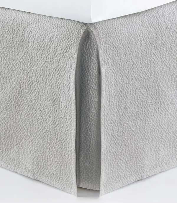 PEACOCK ALLEY Montauk Matelassé Bed Skirt - Gray