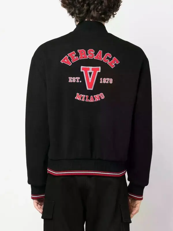 Versace Varsity-logo Bomber Jacket