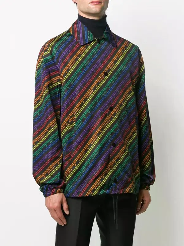 Givenchy Chain-print Buttoned Jacket