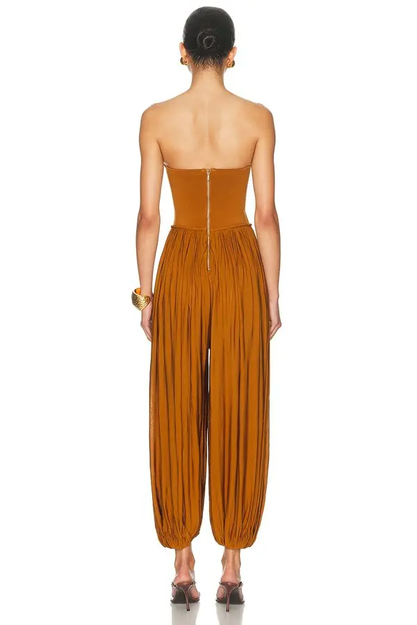 Zimmermann Luna Jersey Jumpsuit - Whiskey