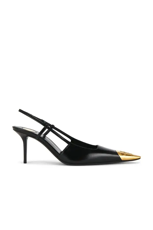 Saint Laurent Jeanne Slingback Pump - Nero