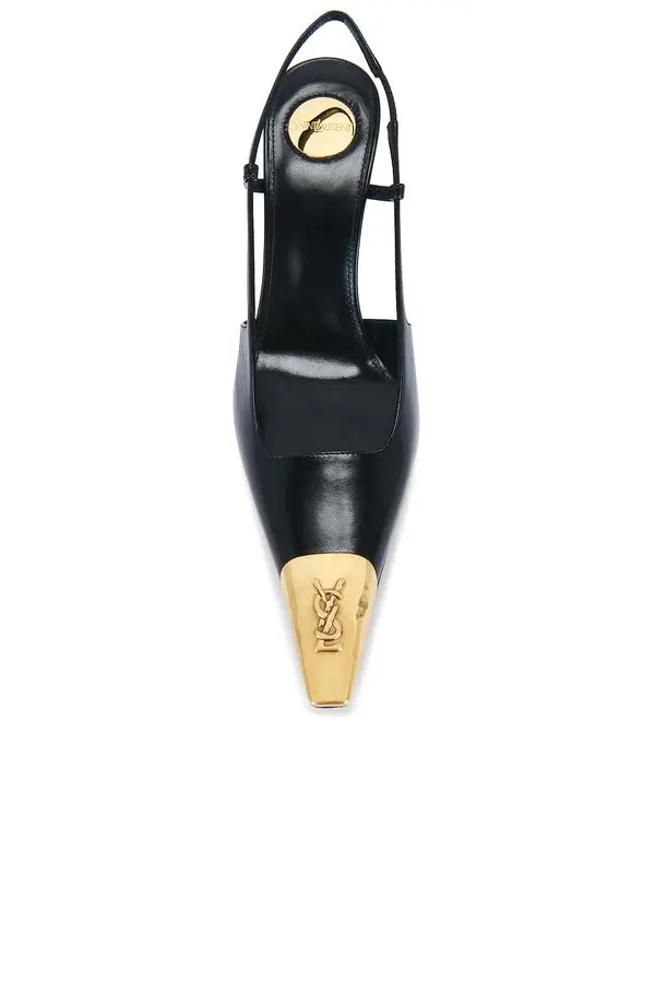 Saint Laurent Jeanne Slingback Pump - Nero