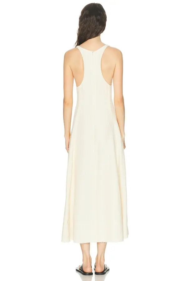 TOTEME Sculpted Cotton Dress - Ecru