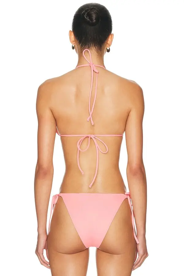 SKIMS Signature Swim Triangle Bikini Top - Melon