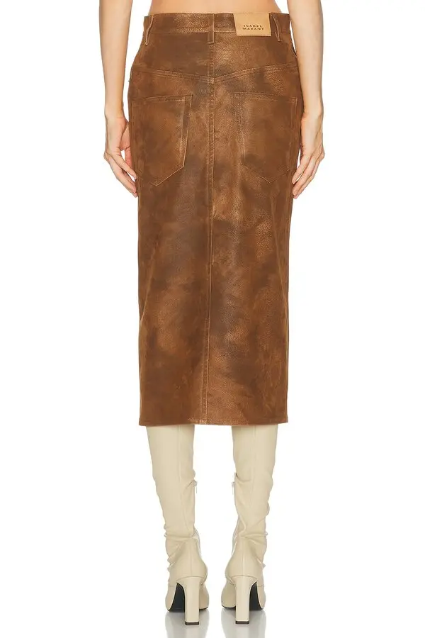 Isabel Marant Étoile Bisane Leather Skirt