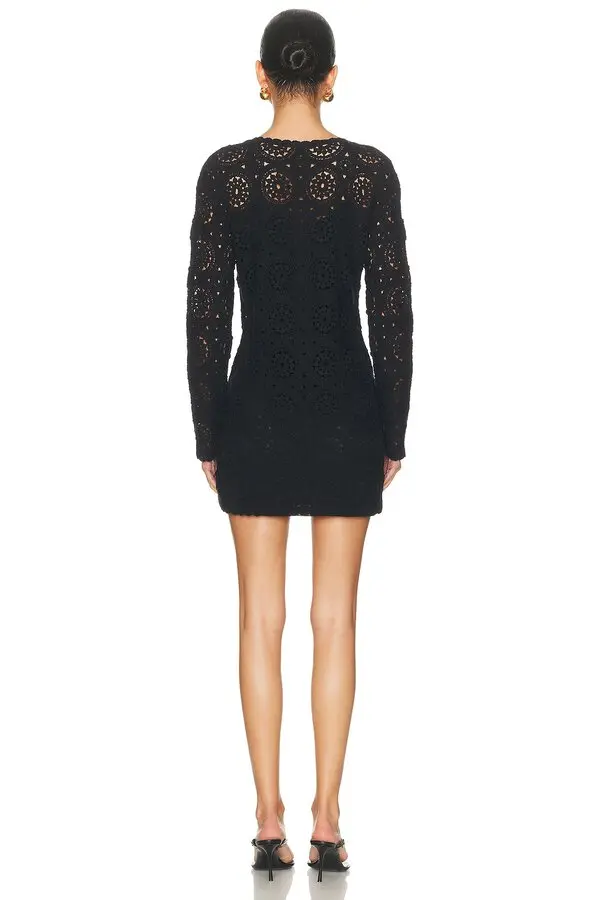 FRAME The Crochet Keyhole Dress