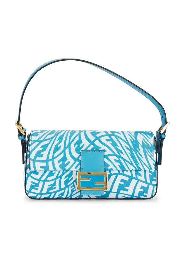 Fendi X Sarah Coleman Ff Vertigo Baguette - Blue