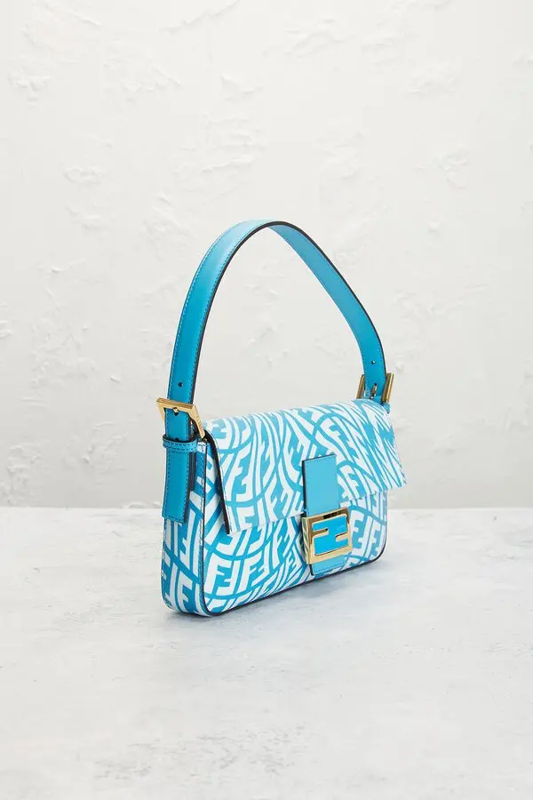 Fendi X Sarah Coleman Ff Vertigo Baguette - Blue