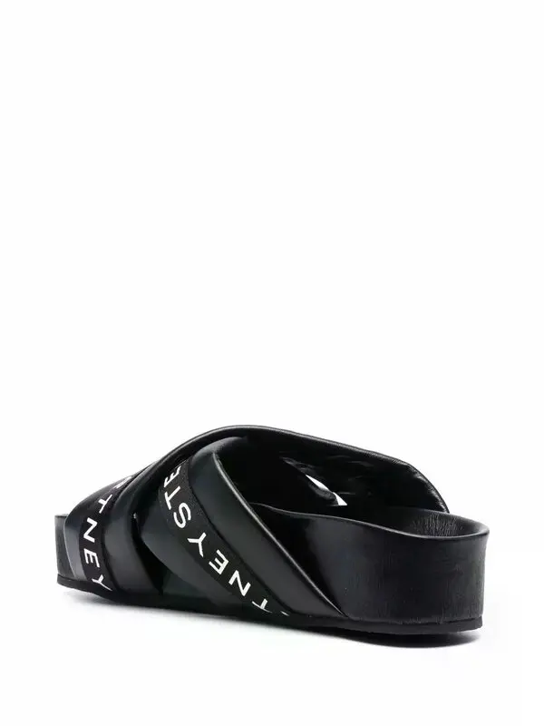 Stella McCartney Logo Tape Platform Sandals