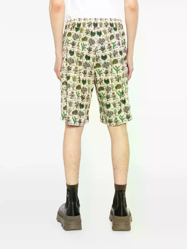Moncler Print Drawstring Shorts - Neutrals
