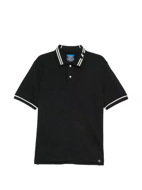 AGNES B. Logo-badge Polo Shirt - Black