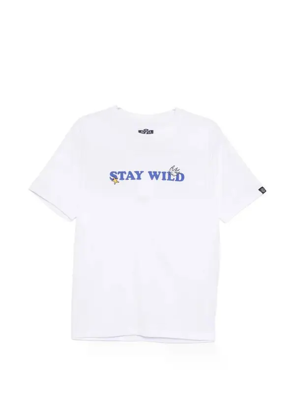 AGNES B. Stay Wild T-shirt - White