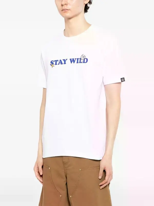 AGNES B. Stay Wild T-shirt - White