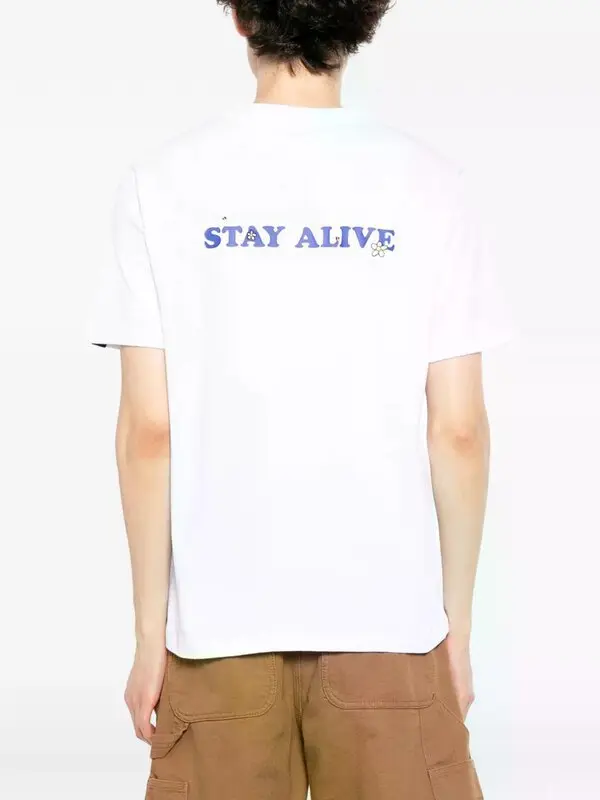 AGNES B. Stay Wild T-shirt - White