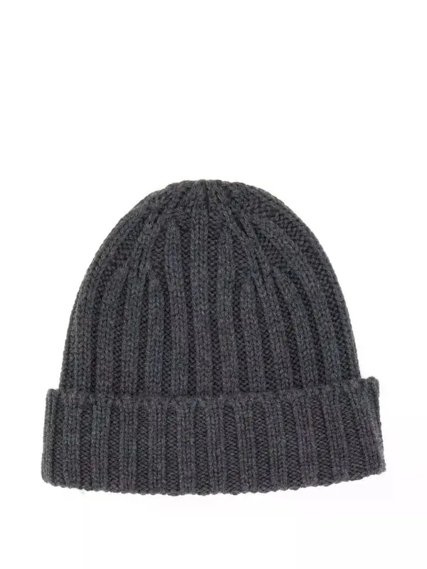 Aspesi Ribbed-knit Beanie - Grey