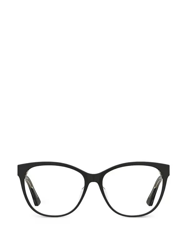 Moschino Full-rim Square Frame Glasses - Black