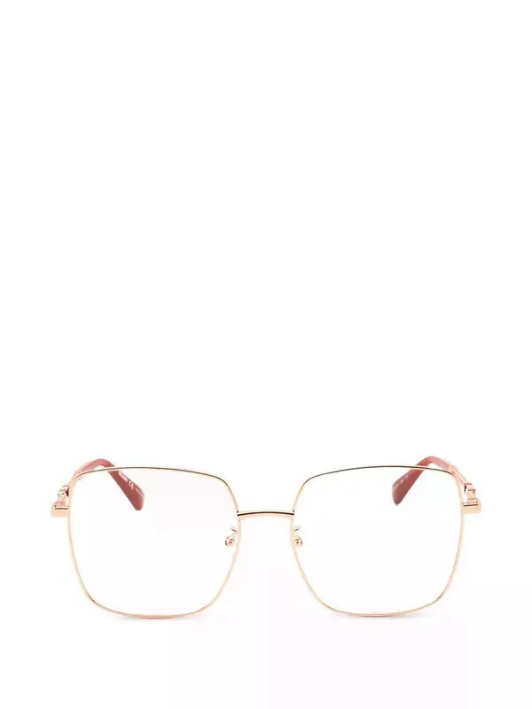 Moschino Square Full-rim Eyeglasses - Pink